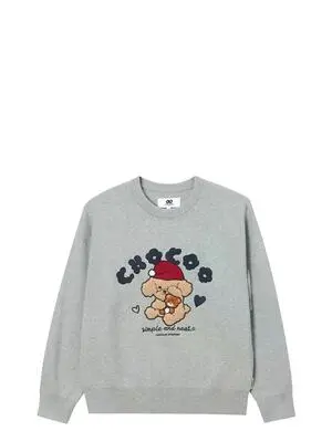 CHOCOOLATE Graphic-patch Sweatshirt Grey