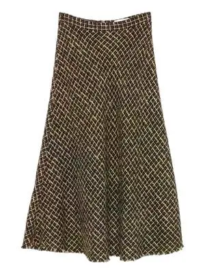 ANDIATA Tweed Midi Skirt