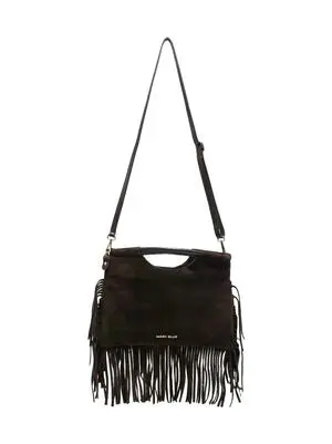 MARC ELLIS Cameliacm Fringe-trim Leather Tote Bag - Brown
