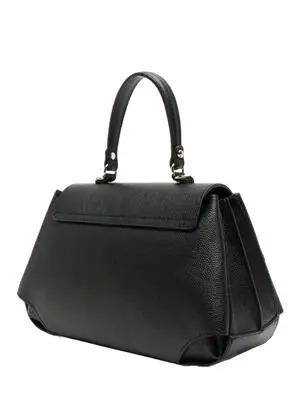 MARC ELLIS Spency Grainy Leather Tote Bag - Black