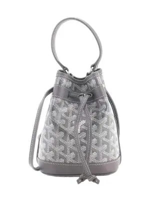 GOYARD Petit Flot Coated Canvas Mini Bucket Bag
