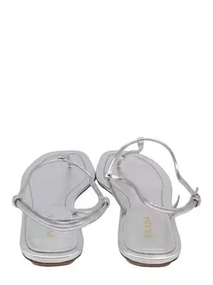 Prada T-strap Sandals Silver