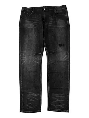RtA Faded Bootcut Jeans - Black