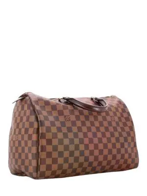 LOUIS VUITTON Speedy Handbag Damier 35 Satchel - Brown
