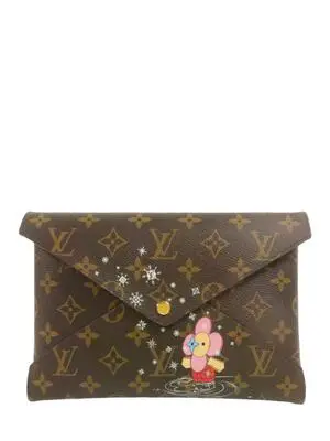 LOUIS VUITTON Monogram Pochette Kirigami Clutch Bag - Brown