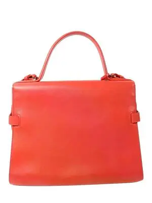 Delvaux Mm Tempete Tote Bag Red