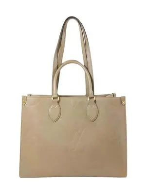 LOUIS VUITTON Mm Monogram Empreinte On The Go Tote Bag - Neutrals