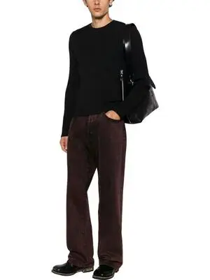 Our Legacy Ribbed-knit Sweater - Black