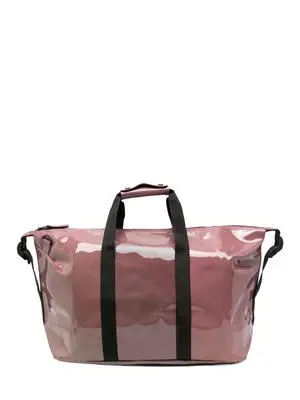 Rains Glossy-finish Holdall Bag Pink