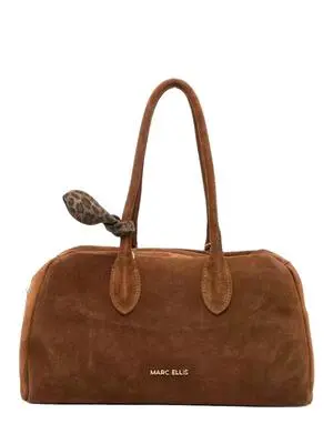 MARC ELLIS Bilbao Bow-detail Tote Bag - Brown