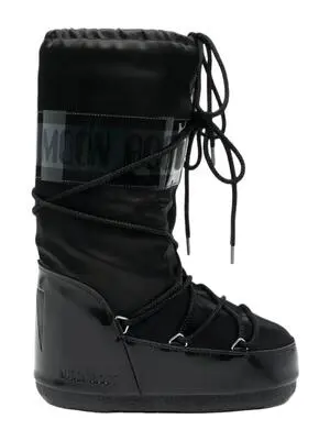 Moon Boot Icon Glance Lace-up Boots - Black