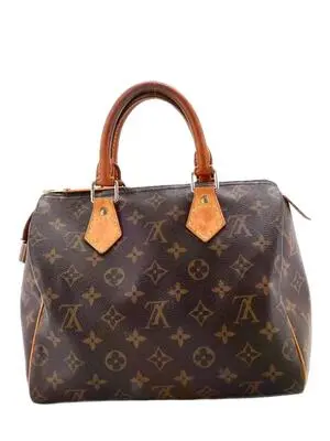 LOUIS VUITTON Speedy Handbag Monogram Canvas 25 Satchel - Brown