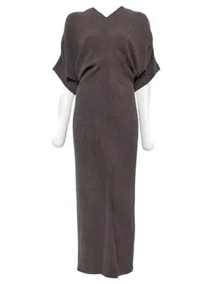 RAME Ribbed-knit Batwing-sleeve Maxi Dress