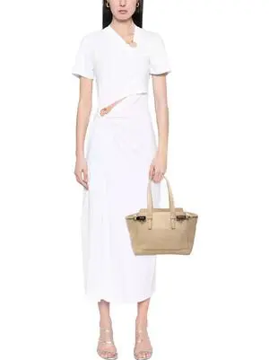 SALVATORE FERRAGAMO 2000-2026 Medium Leather Gancini Verve Tote Bag