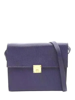 Hermès 2019 Chevre Mysore Clic 16 Wallet On Strap Crossbody Bag - Blue