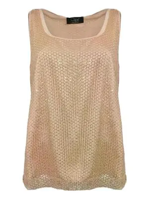 CLIPS Sequin-embellished Sleeveless Tank Top