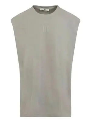 Fear Of God Perforated Logo-print T-shirt - Neutrals
