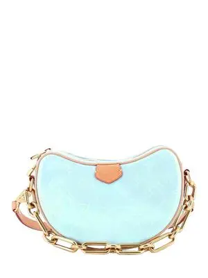 LOUIS VUITTON Croissant Nm Handbag Monogram Vernis Pm Crossbody Bag - Blue