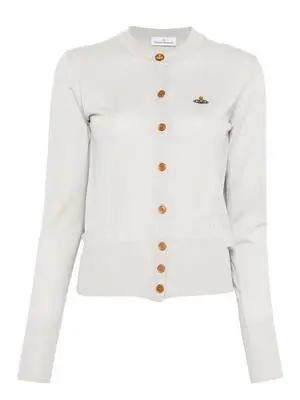 VIVIENNE WESTWOOD Grey Knitwear Cardigans - Gray