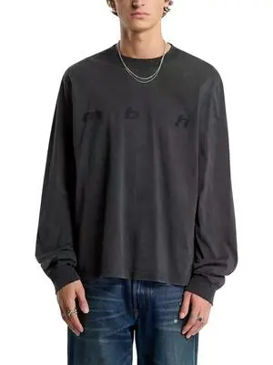 MISBHV Logo-print Long-sleeved T-shirt - Black