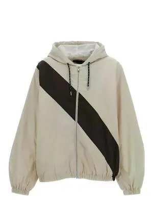 WALES BONNER Diagonal-stripe Hooded Jacket