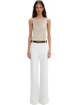 Victoria Beckham Lightweight Tank Top Birch