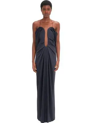 VICTORIA BECKHAM Frame Detail Cut-out Cami Dress