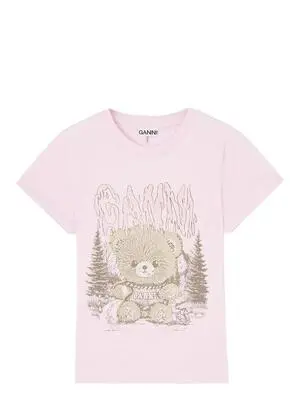 GANNI Tops T-shirts & Jerseys - Pink