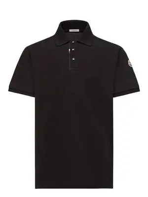 MONCLER Moncler Black Polo Shirts Men