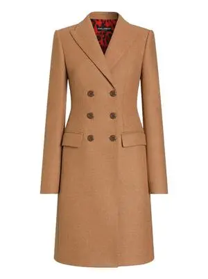 Dolce & Gabbana Neutrals Coats Double Breasted & Peacoats - Cream