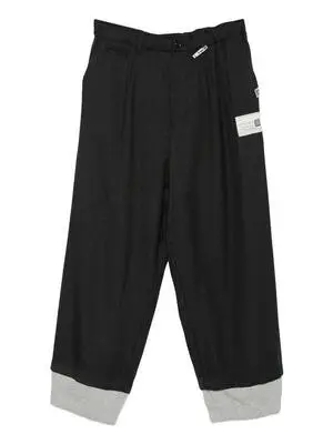Mihara Yasuhiro Trousers Wide-leg Trousers - Black