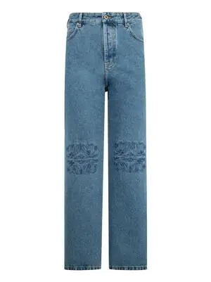 Loewe Anagram Baggy Denim Jeans - Multicolor