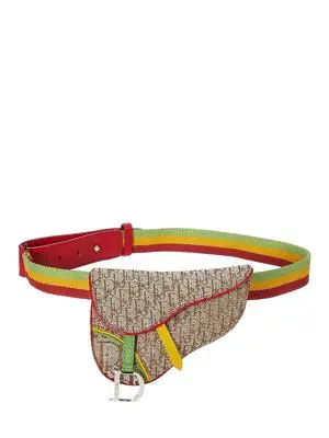 Dior Multicolor Rasta Saddle Belt Bag - Multi