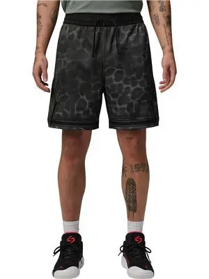 JORDAN Sport Dri-fit Printed Diamond Shorts - Black