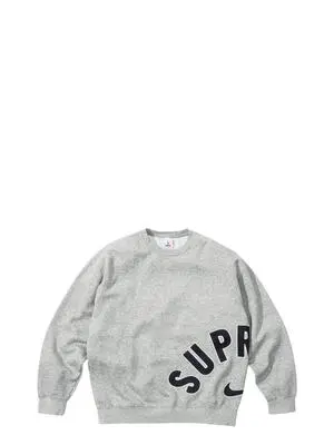 Supreme X Nike Arc Crewneck 'grey Black - Grey/black