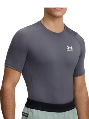 Under Armour Heatgear T-shirt Asia Sizing 'castlerock White - Castlerock/white