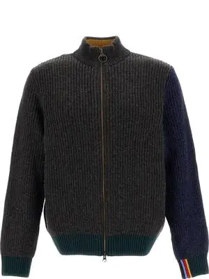 Barbour X Paul Smith Maglione Con Zip - Brown