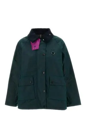 Barbour X Paul Smith Giacca Spey Wax - Verde