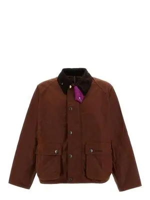 Barbour X Paul Smith Giacca Transport Wax - Marrone