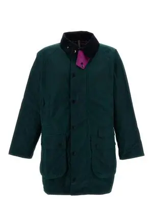 Barbour X Paul Smith Giacca Gamefair Wax - Verde