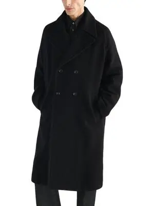 LEMAIRE Coats Single Breasted Coats - Black