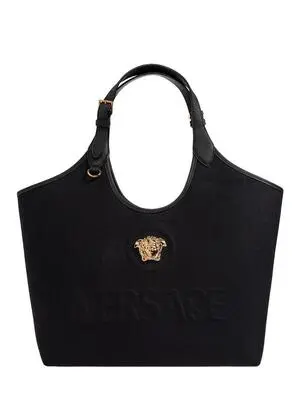 VERSACE Versace Black Tote Bags Women