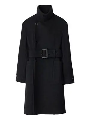 LEMAIRE Coats Single Breasted Coats - Black