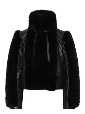 ROTATE BY BIRGER CHRISTENSEN Jackets Faux Fur & Shearling Jackets - Black