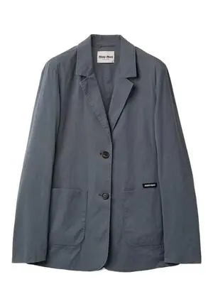 Miu Miu Grey Jackets Blazers - Multicolor