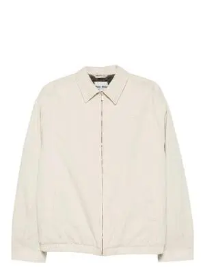 Miu Miu Neutrals Jackets Bomber Jackets - Cream