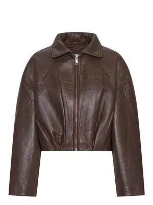 ROTATE BY BIRGER CHRISTENSEN Jackets Cropped Jackets - Brown