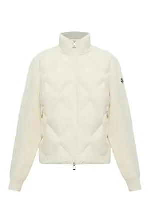 Moncler Neutrals Jackets Puffer Jackets - Cream