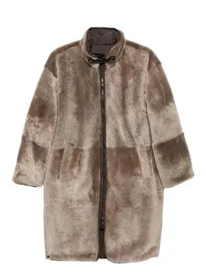 Brunello Cucinelli Brunello Cucinelli Neutrals Jackets - Faux Fur & Shearling Jackets Women Cream