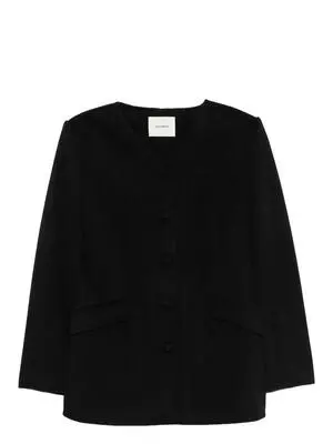 LISA YANG Coats Single Breasted Coats - Black